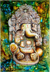 Mane Art Gallery Ganesh Painting, High Quality Digital Print on Canvas ...