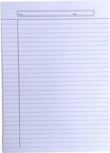 Flipkart.com | KESETKO One Side Ruled Paper One Side Plain A4 120 gsm ...