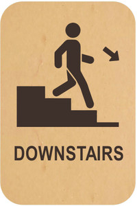 Morpankh DOWNSTAIRS sign board Emergency Sign Price in India - Buy ...