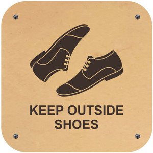 Morpankh KEEP OUTSIDE SHOES sign board Emergency Sign Price in India ...