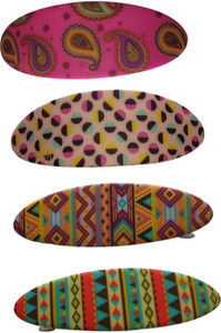 FabulousTraders Hair Back Pin/Back Clip for Women (Pack of 4) Hair Clip ...