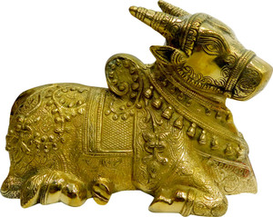 Om Shree Siddhi Vinayak Murti Bhandar Panchdhatu Nandi For Home Pooja ...