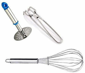 Bharat Digimart for Bhaji !! Whisker Masher Pakad- Set of 3 Kitchen ...