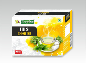 Tropixx Tulasi Green Tea Dip Bag 40 g - Pack of 1 Tulsi Tea Bags Box ...