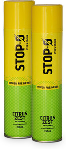 Stop-O Citrus Zest-Pack of 2 Spray Home and Office Power Freshener ...