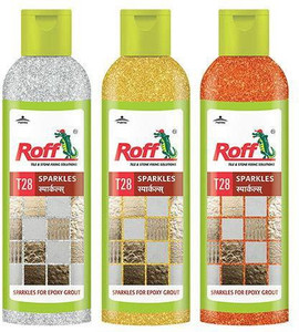 Pidilite Roff T28 Sparkles For Epoxy Grout (Gold, Copper, Silver) Combo ...