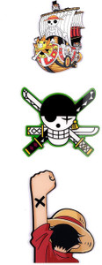 ComicSense One Piece Characters Anime Pinted Fridge Magnets - Set of 3 ...