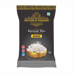 Mughlai Pasand Nawab Basmati Rice (Long Grain, Steam) Price in India ...