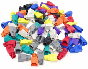 LipiWorld RJ45 Boot Plastic RJ45 Ethernet Network Cable Strain Relief ...