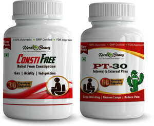 Herbo Beans PT-30 & Consti Free Herbal Tratment For Piles / fissure ...