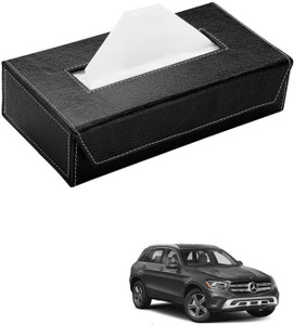 AuTO ADDiCT Car Tissue Box Paper Tissue Holder Black with 200 Sheets ...