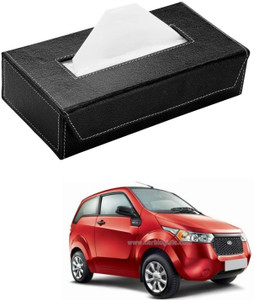AuTO ADDiCT Car Tissue Box Paper Tissue Holder Black with 200 Sheets ...