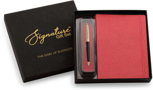 SIGNATURE Canvas Diary Giftset with Cello Moonlit Ball Pen - A5 Diary ...