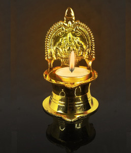 Adhvik Pure Brass Chooch ( Size 2 No ) Laxmi Deepak Pital Diya for ...