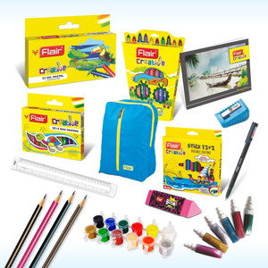 Flipkart.com | Flair Creative Premium Kit with Blue Bag - Art Set