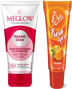 EVA LIp balm 10g Instant glow facewash 70g Price in India - Buy EVA LIp ...