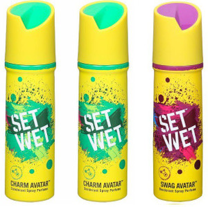 SET WET 2 Charm Avatar and Swag Avatar Perfume Body Spray - For Men ...