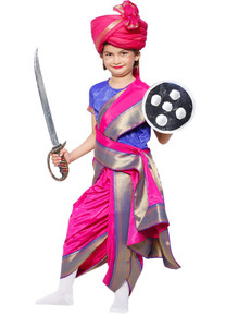 ITSMYCOSTUME Rani Laksmi Bai Jhansi Ki Rani Costume Dress for Kids ...