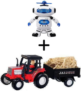 LIBRA Farmer Tractor toy with Trolley Toy for Children / Dancing Robot ...