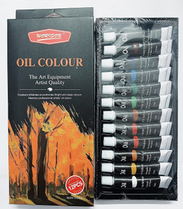 Flipkart.com | WORISON Artist's Oil Color Box - 12ml Tubes, 12 Shades