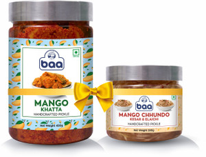 baa Handcrafted Mango Khatta 450gm (Get Mango chhundo Kesar Elaichi ...