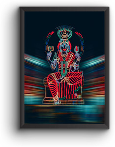 Goddess Durga Neon Art Paper Print - Religious posters in India - Buy ...