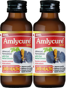 AIMIL Amlycure Syrup Healthy Liver Tonic with Herbal Properties for ...
