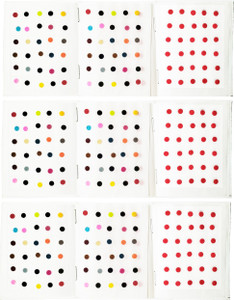 Shihen Women and Girls Round Forehead Kumkum Bindi Multicolor Medium ...
