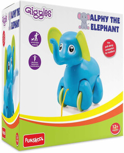 FUNSKOOL Giggles - Alphy The Elephant , Pull Along Toy , Head bobs,Tail ...
