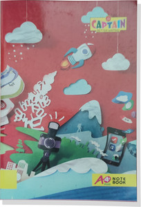 CAPTAIN A4 Notebook Register A4 Notebook Single Line Rules 320 Pages ...