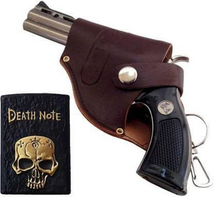 Good Station Death Note And Revolver Gun Shaped Lighter Red Flame ...