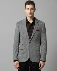 Rare Rabbit Checkered Single Breasted Casual Men Blazer - Buy Rare ...