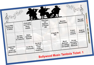 Tambola Tickets Bollywood Music Theme Bingo Housie tickets for Tambola ...