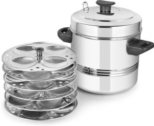 Classic Essentials Stainless Steel Idli Cooker, Idly Maker with 6 ...