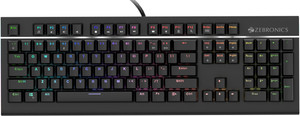 ZEBRONICS Zeb-Max Pro V2 Wired USB Standard Gaming Keyboard Compatible ...