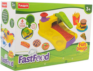 FUNSKOOL FUN DOUGH FAST FOOD CREATIVE , EDUCATIONAL, CLAY , GREAT GIFT ...