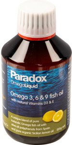 Paradox Omega Liquid | Omega 3 6 9 fish oil with natural vitamins D3 ...