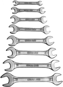 DHATRI TOOLS DOE SPANNER 8 PCS SET 6X22 Double Sided Open End Wrench ...