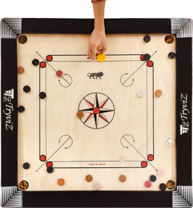 tryviz Extra Large 36 Inch Carrom Board Along with Wooden Coins ...