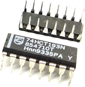 INVENTO 1Pcs 74HCT193N 74193 IC, 74HCT CMOS, 74HCT193, DIP16, 5V, 47MHz ...