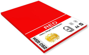 Flipkart.com | LRS Red Sheet A4 Plain A4 250 gsm A4 paper - A4 paper