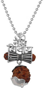 M Men Style Religious Jewellery Lord Shiv Om Namah Shivay Locket With ...