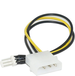HRTRONICS PACK OF -5 , CPU 3-Pin ATX Fan to 4-Pin Molex Connector Cable ...