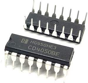INVENTO 2Pcs 4050 IC CD4050BE Logic IC Non Inverting Buffer, CD4050, 3 ...