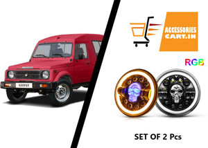 Accessories cart LED Headlight for Maruti Suzuki Gypsy Price in India ...