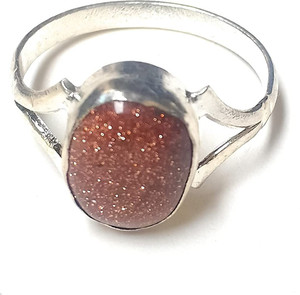 RSPSHAKTI Blue Sapphire neelam nilam 5dhatu Silver coat Adjustable Ring ...