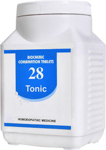 Bakson's Homoeopathy Biochemic Combination Tablets # 28 (Tonic) Tablets ...