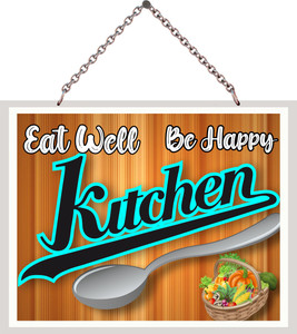RETAIL DÉCOR Eat Well Sign Board Design Price in India - Buy RETAIL ...