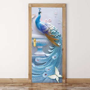 INTERIOR 2 YOU Decorative door stickers Medium Self Adhesive Sticker ...