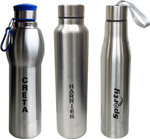 Shopcrate Stainless Steel Water Bottle Combo Set | Pack of 3 | 1000ml ...